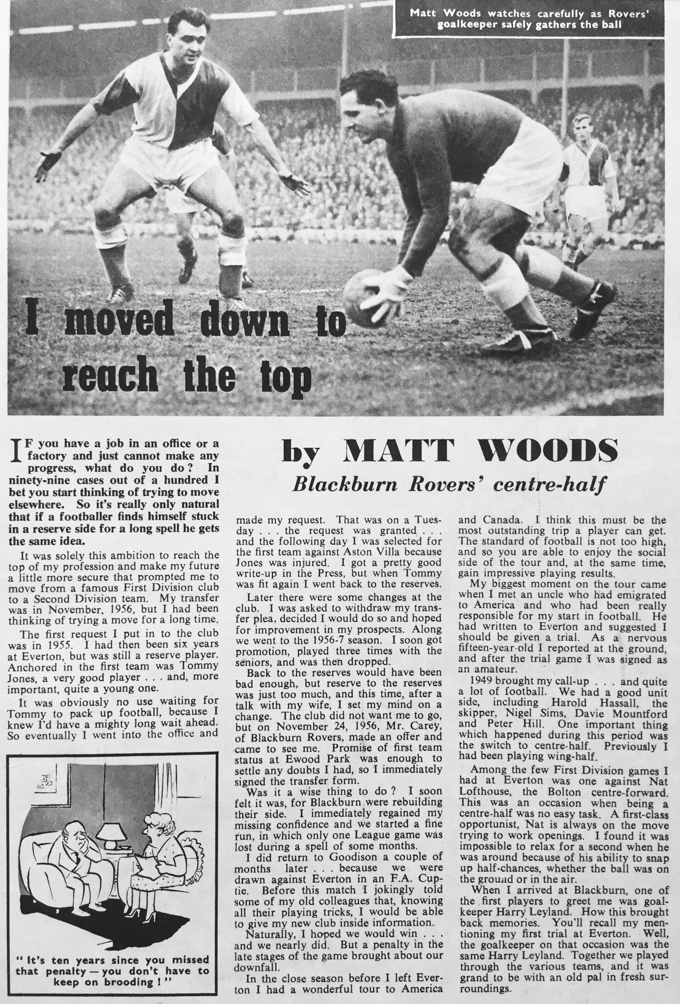 A Tribute to Matt Woods – Everton FC Heritage Society