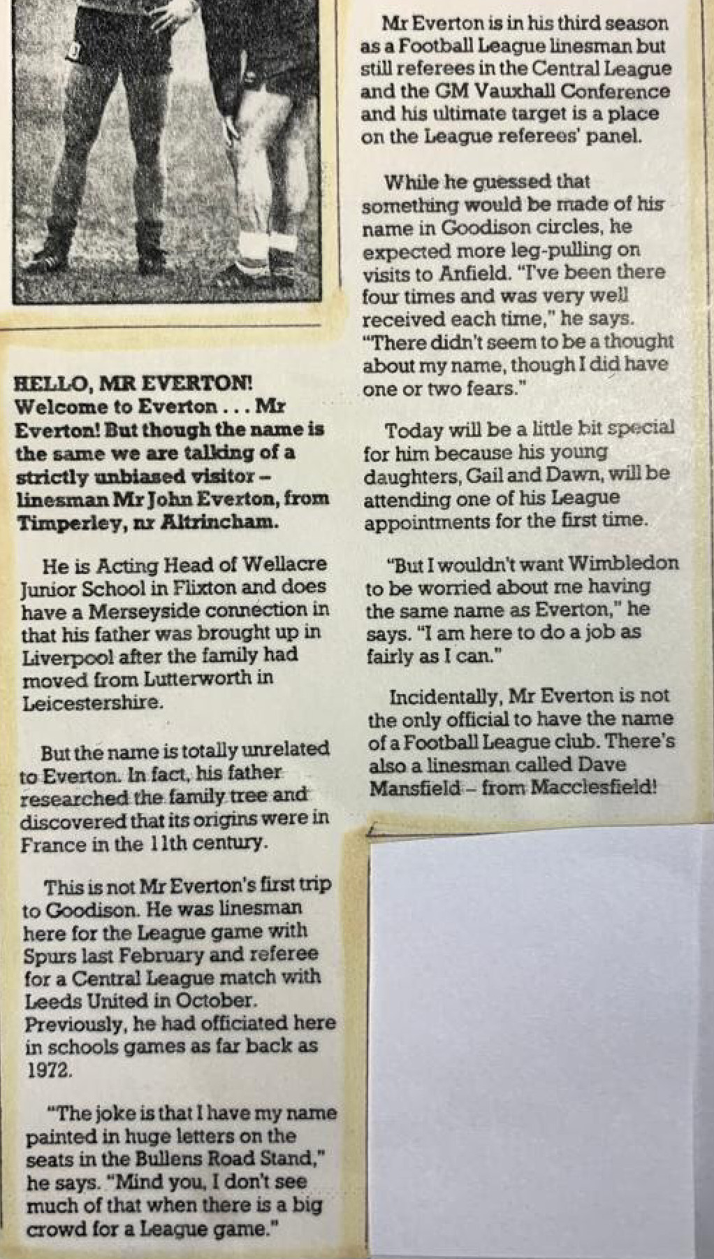 “And the Linesman’s Name is Everton” – Everton FC Heritage Society