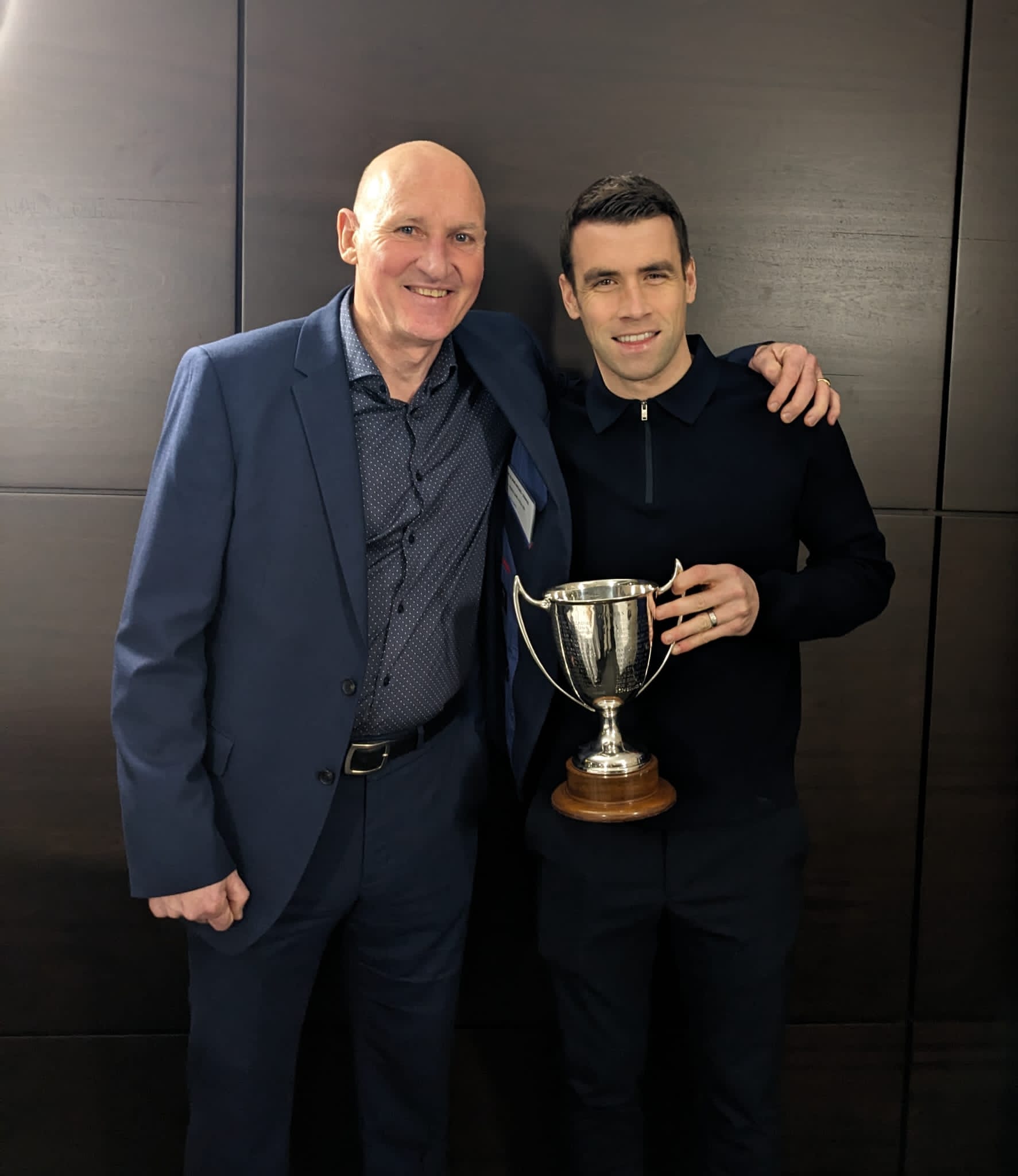 Dixie Dean Memorial Trophy – with award winner Séamus Coleman – Everton ...